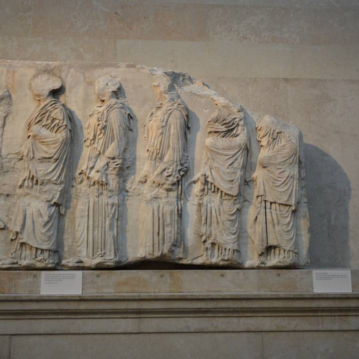 3D Printable Parthenon Frieze _ East VIII, 57-61 by Scan The World