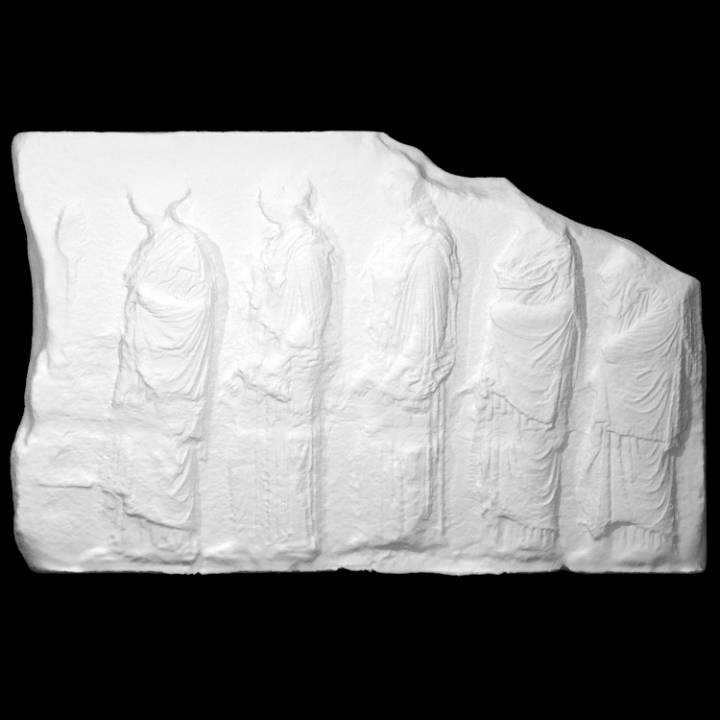 3D Printable Parthenon Frieze _ East VIII, 57-61 by Scan The World