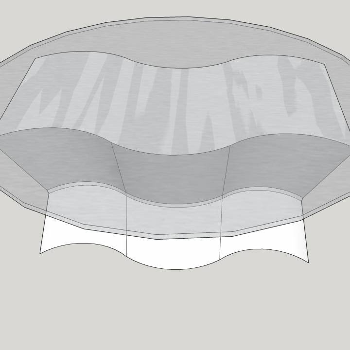 3D Printable Curvy Table by Jon Hoffman