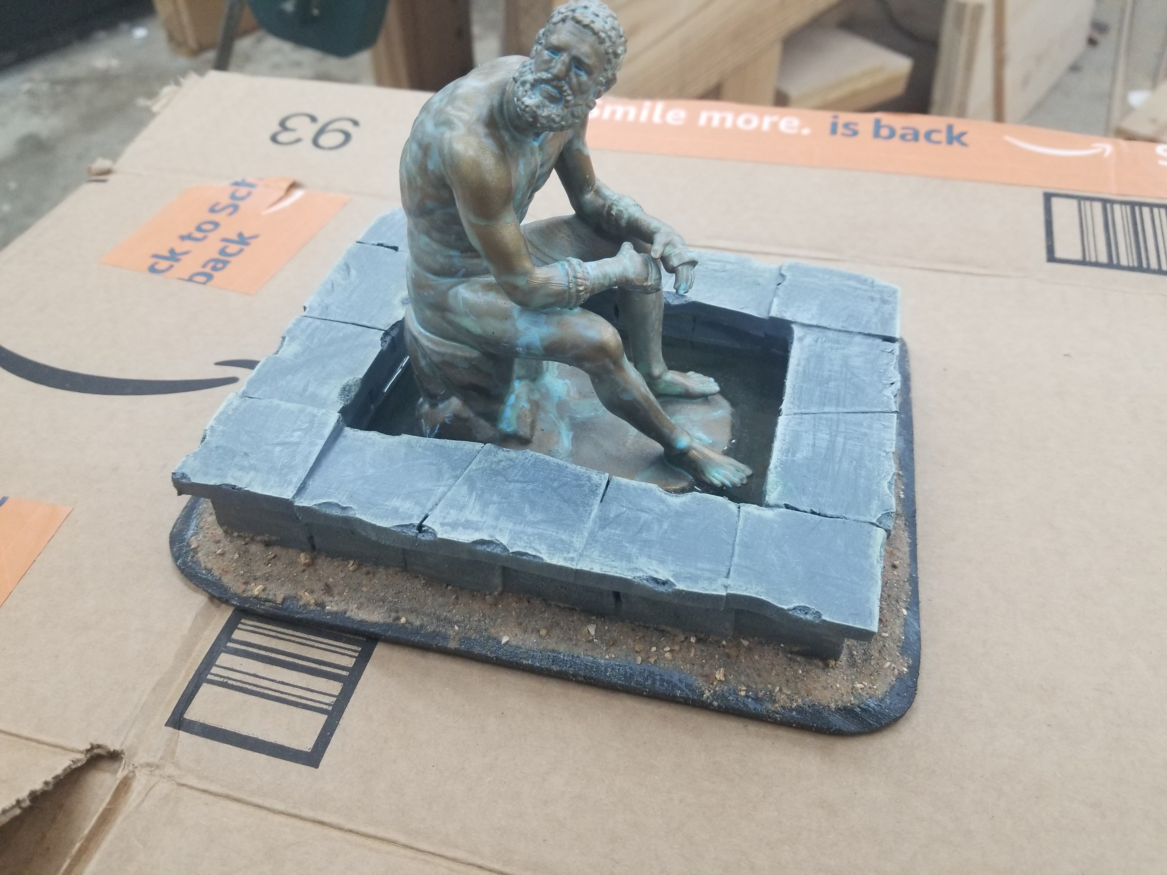 3D Printable Boxer at Rest by Scan The World