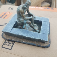 3D Printable Boxer at Rest by Scan The World