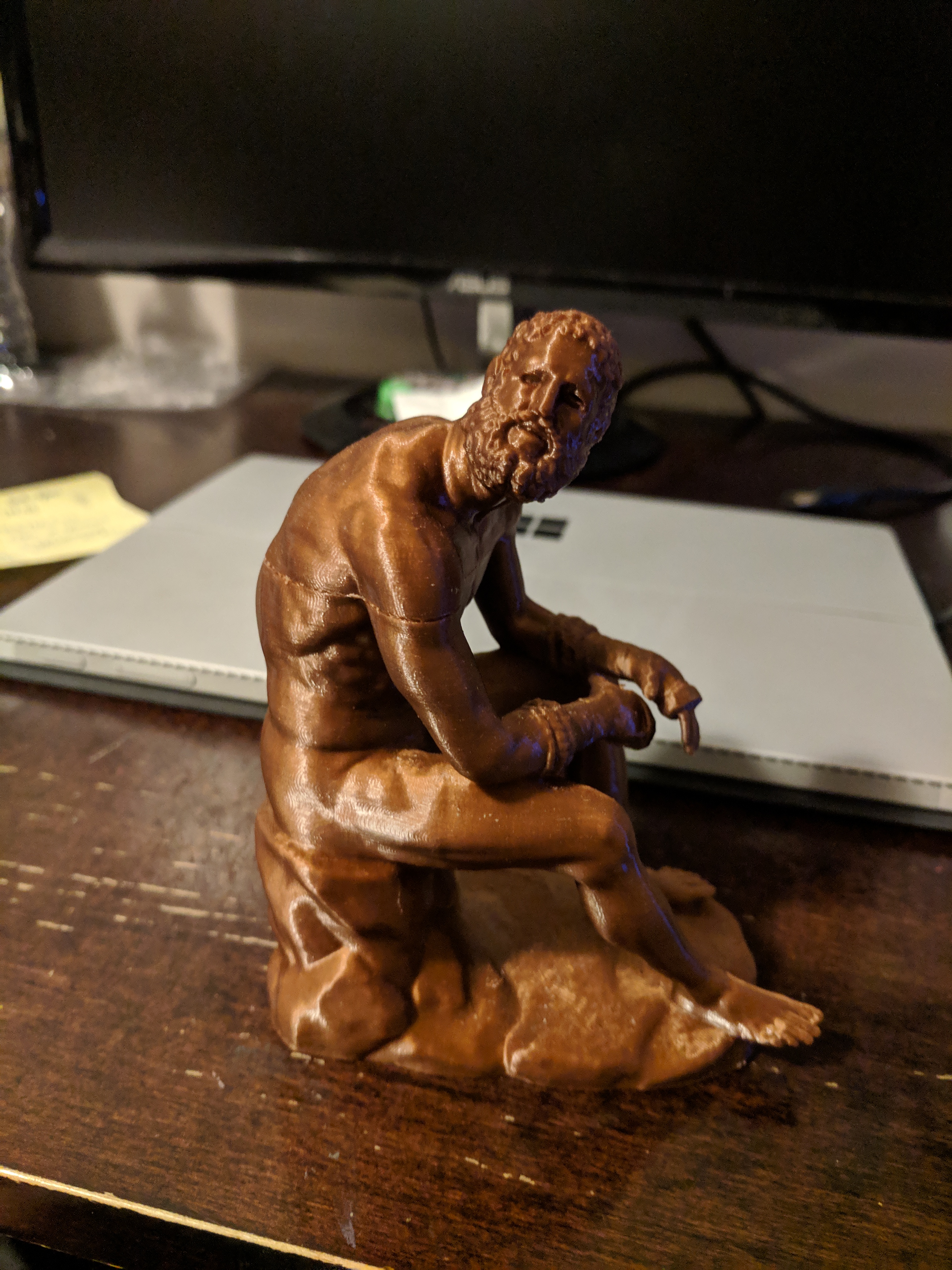 3D Printable Boxer at Rest by Scan The World