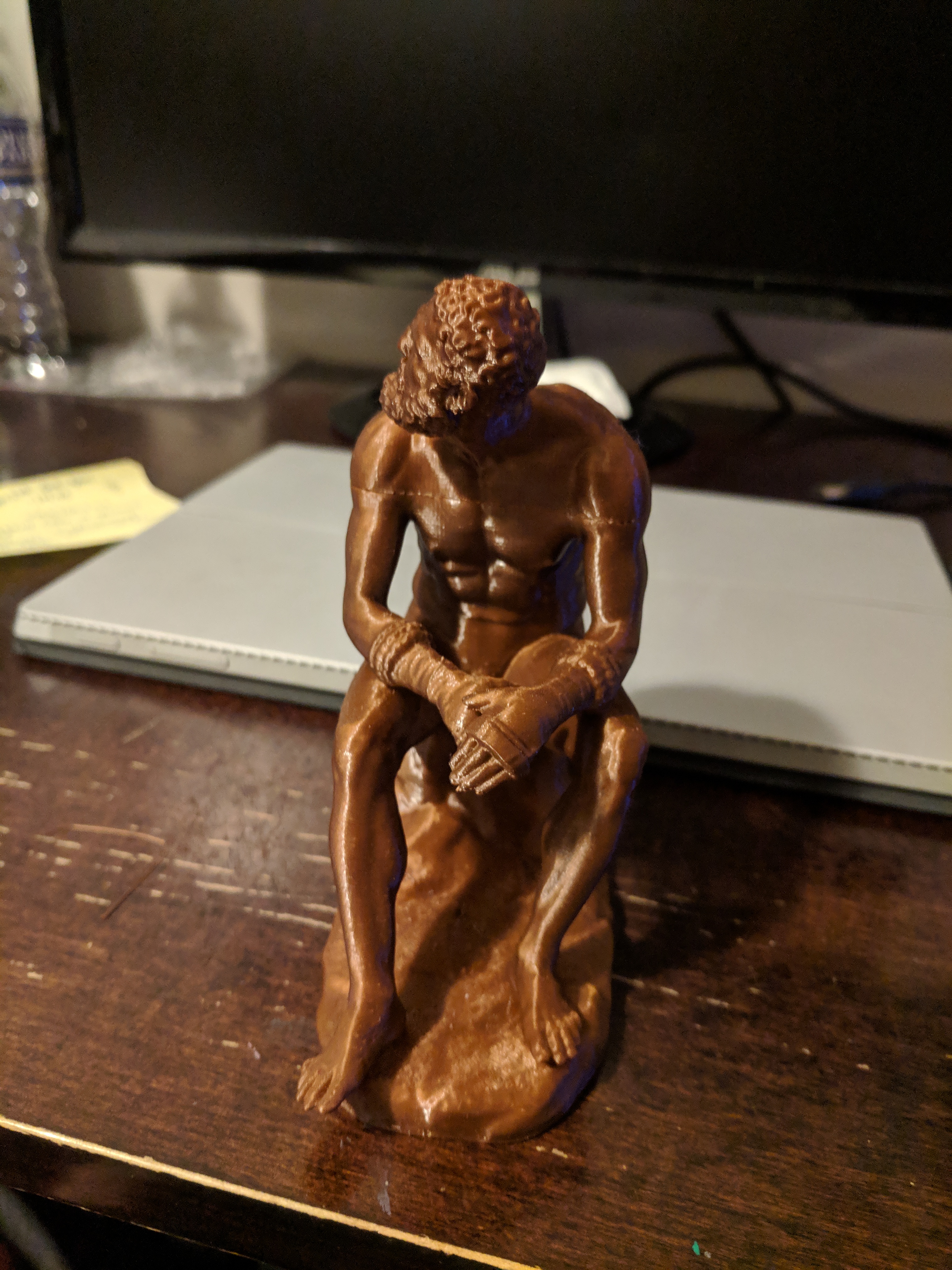 3D Printable Boxer at Rest by Scan The World