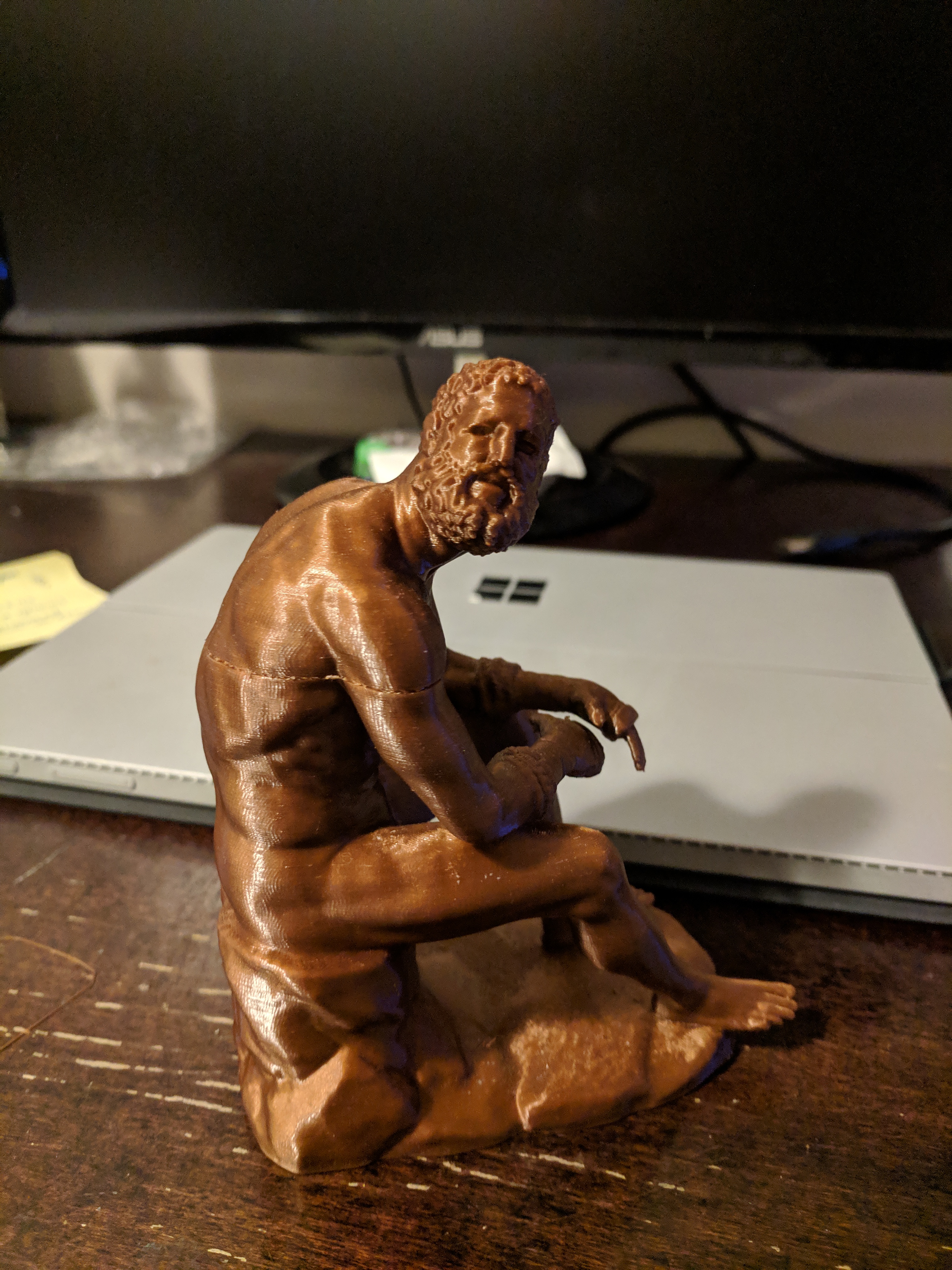 3D Printable Boxer at Rest by Scan The World
