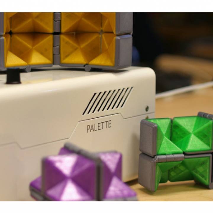 3D Printable Multi-Color Fidget Star by Mosaic Manufacturing