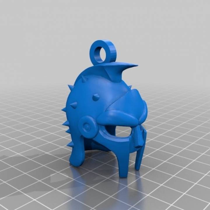 3D Printable Helmet Gladiator Keychain by Christian Krupp