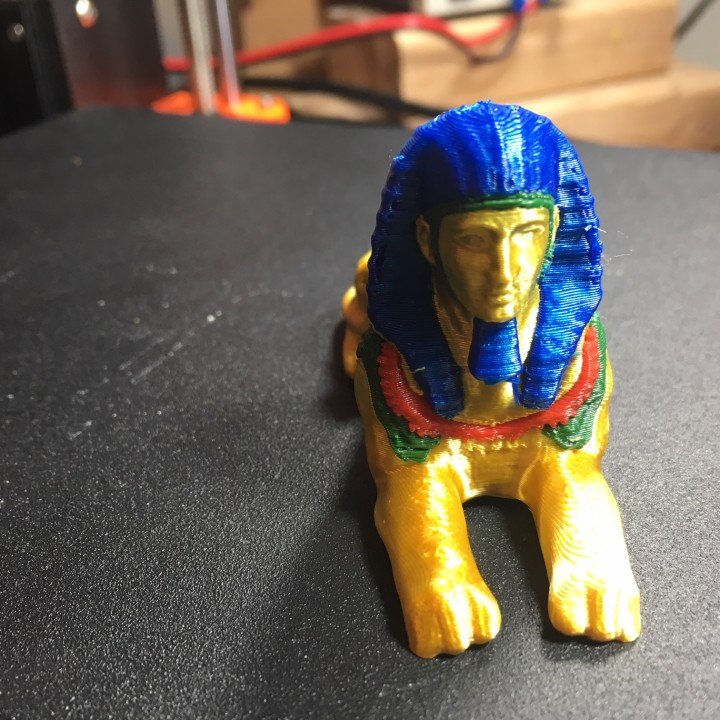 3D Print of Multi-color Sphinx by cskozlowski
