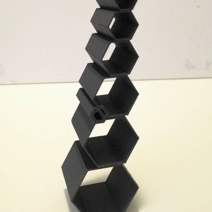 3D Printable Hexagon Stack by Karla Kort