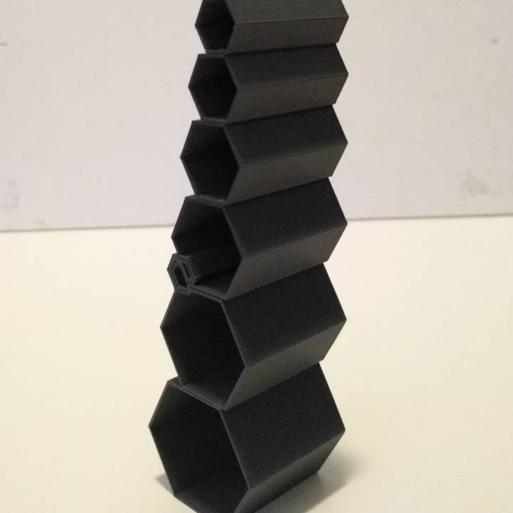 3D Printable Hexagon Stack by Karla Kort