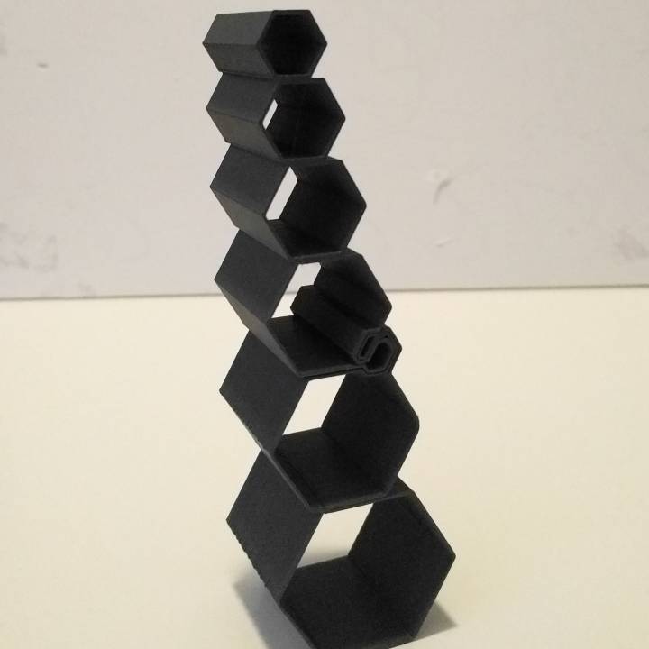 3D Printable Hexagon Stack by Karla Kort