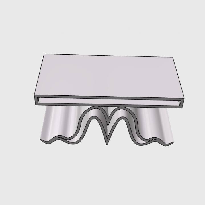 3D Printable Fountain Table by Justin Larson