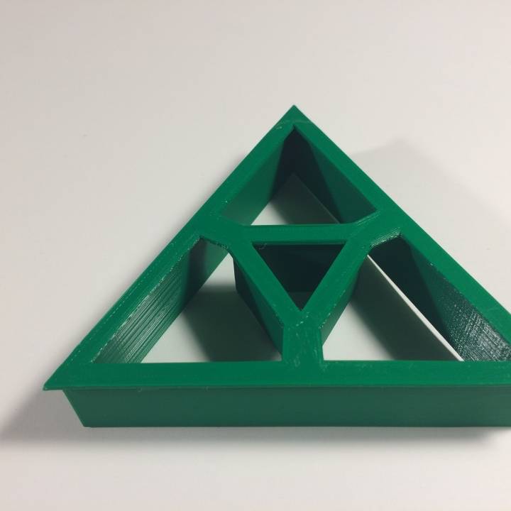 3D Printable Triforce Cookie Cutter by Isaac Gelman