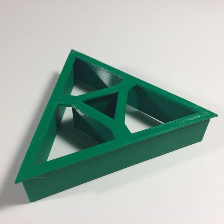 3D Printable Triforce Cookie Cutter by Isaac Gelman