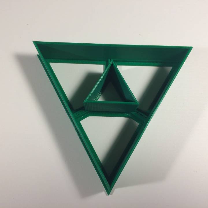 3D Printable Triforce Cookie Cutter by Isaac Gelman