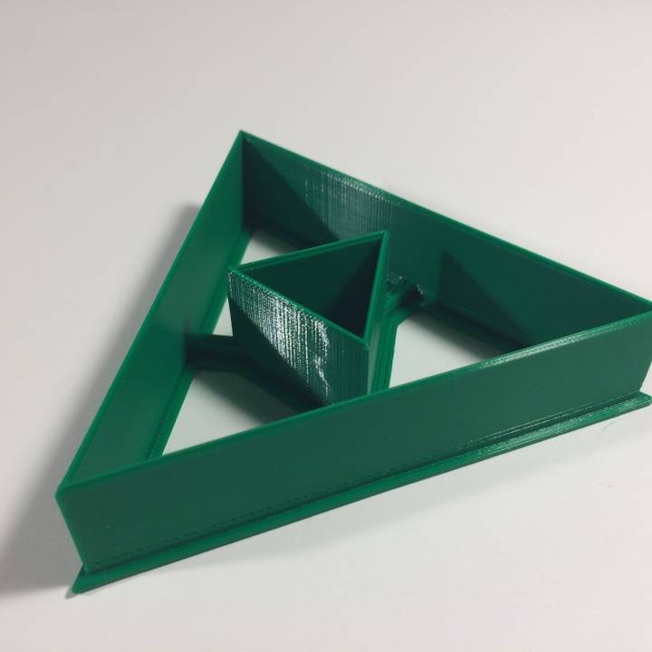 3D Printable Triforce Cookie Cutter by Isaac Gelman