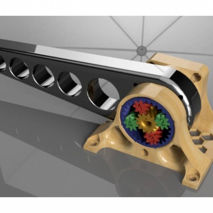 3D Printable Demo Mount and Demo Arm For Gear Box Project by John Doe