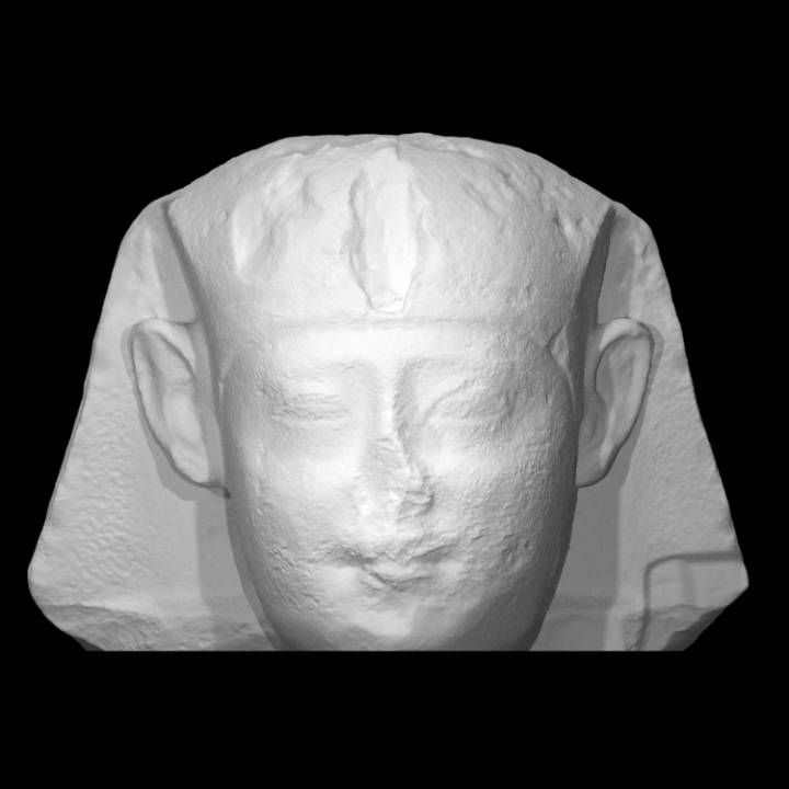 3D Printable Pharaoh Head by Scan The World