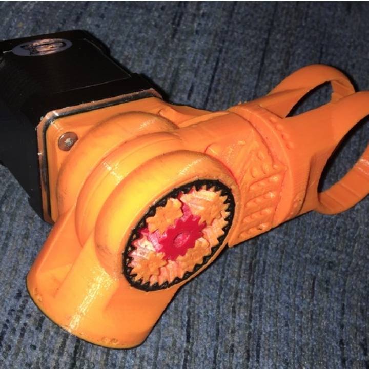 3D Printable Modular Robotic Arm, Hinge Joint, No Hardware by John Doe