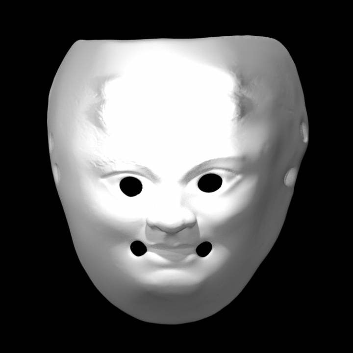 3D Printable Three Masks (Mask 1) by Scan The World