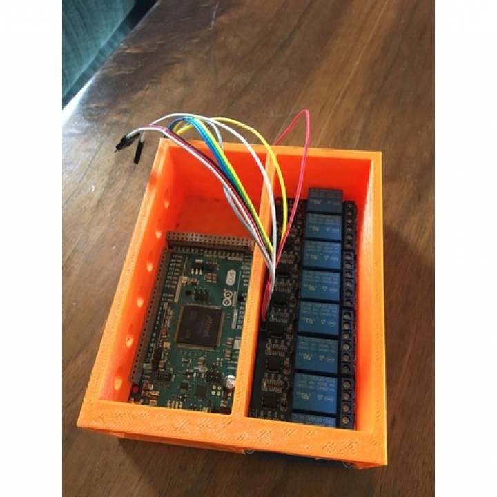 3D Printable Arduino Due & 8 ch relay board screwless by John Doe