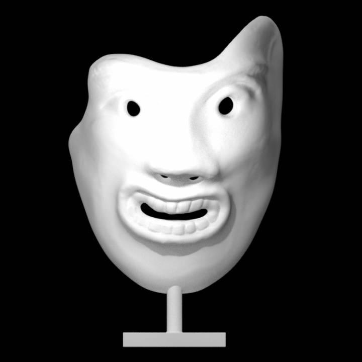 3D Printable Three Masks (Mask 3) by Scan The World