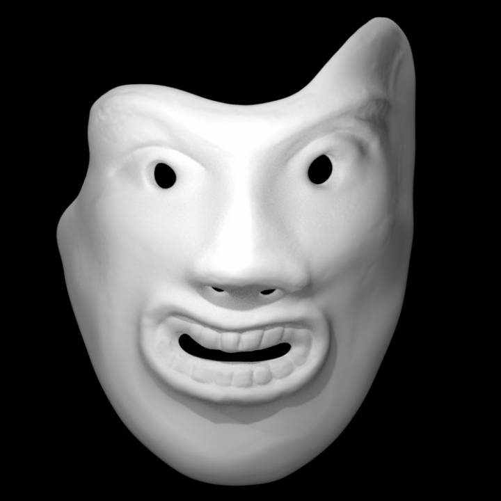 3D Printable Three Masks (Mask 3) by Scan The World