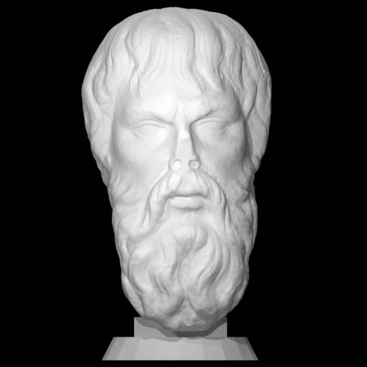 3D Printable Head of a Philosopher by Scan The World