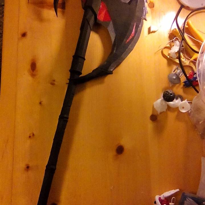 3D Printable Daedric Battleaxe from Skyrim by Derek