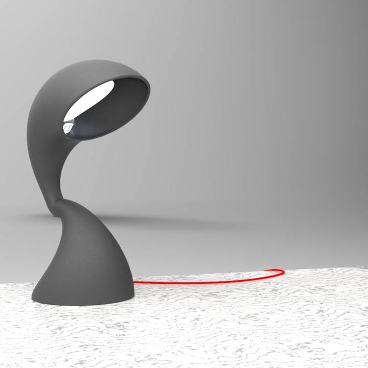 3D Printable Exo lamp by Mirco Rottermaier