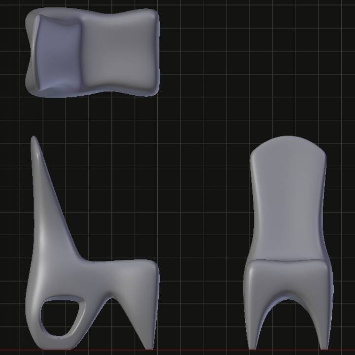 3D Printable Tooth CHair by Jose Ramon Yerovi Salas