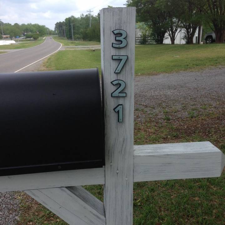 3D Printable Mailbox / House Numbers by Jonathan Maxwell