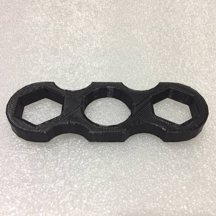 3D Printable Bi-Hex Fidget Spinner by Eric Fogle