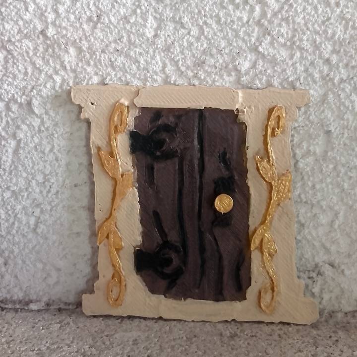 3D Printable miniature door by fournier catherine