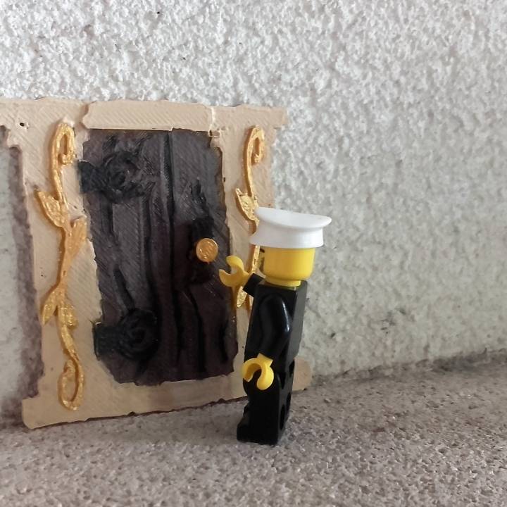 3D Printable miniature door by fournier catherine