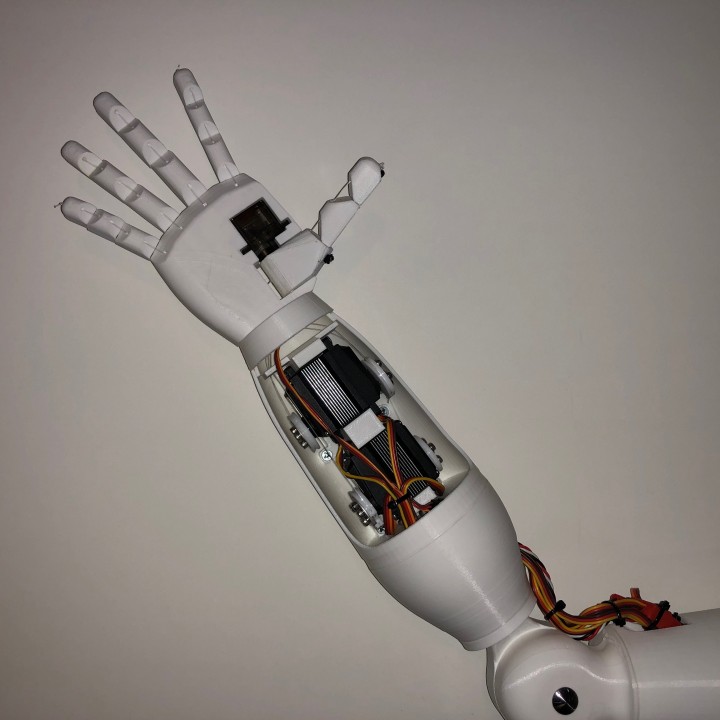 3D Printable Humanoid Robotic Hand by Ryan Gross