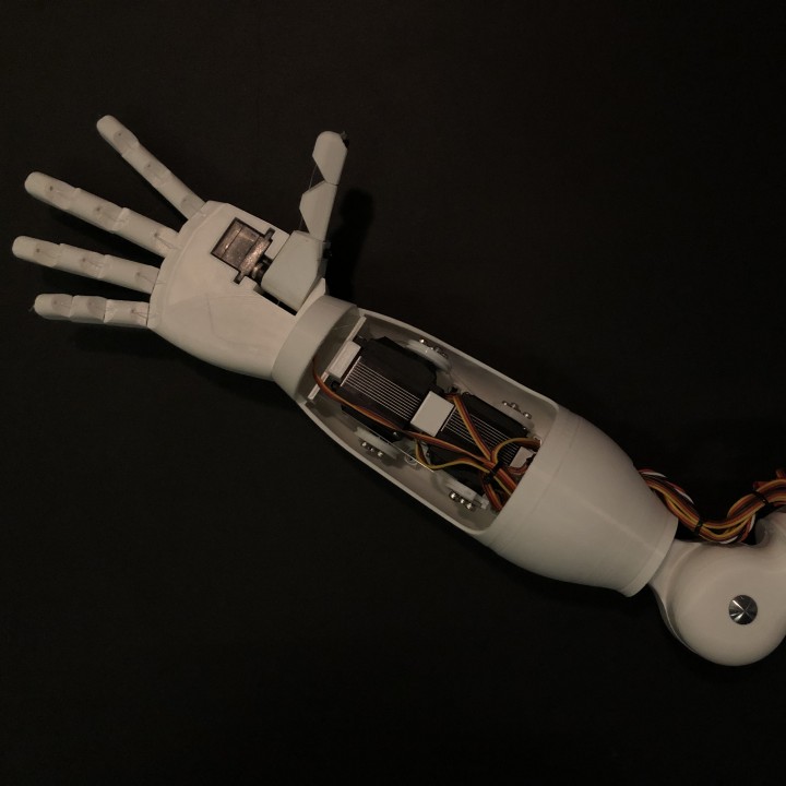 3D Printable Humanoid Robotic Hand by Ryan Gross