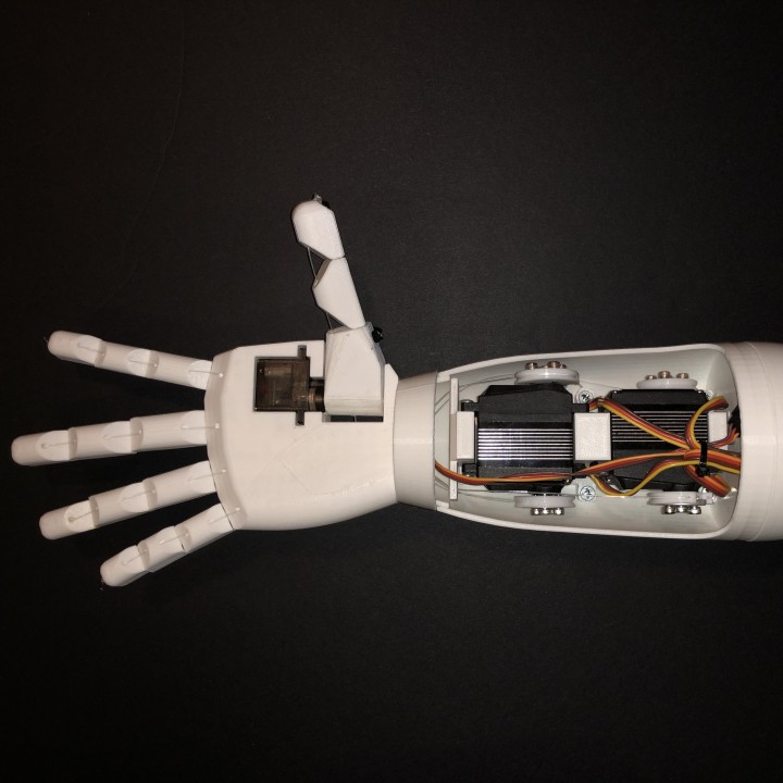 3D Printable Humanoid Robotic Hand by Ryan Gross