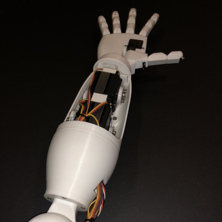 3D Printable Humanoid Robotic Hand by Ryan Gross