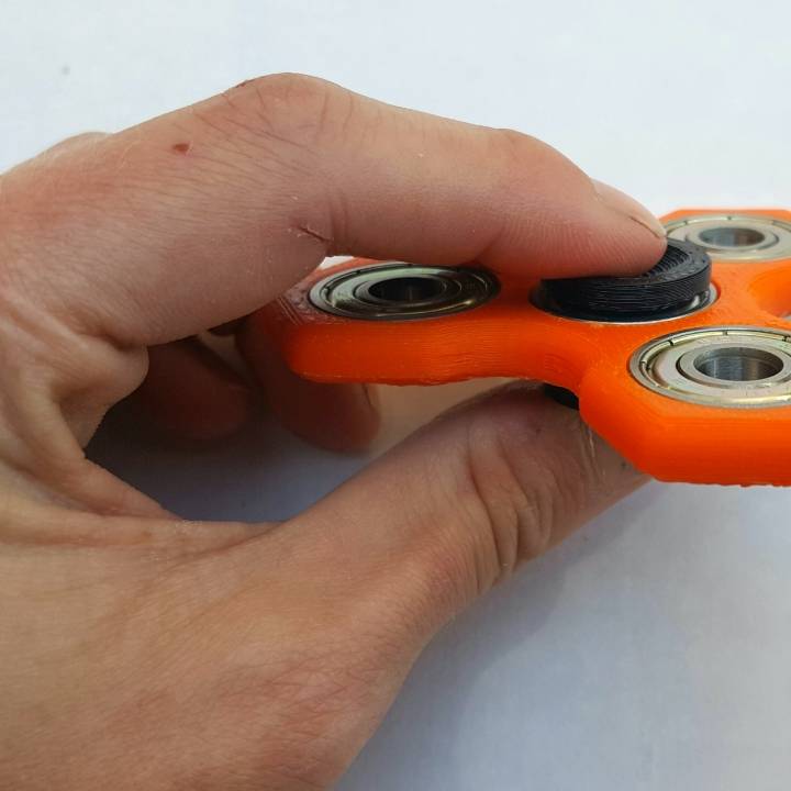 3D Printable Hex Fidget Spinner w/ 608 Bearings! by 3D Central