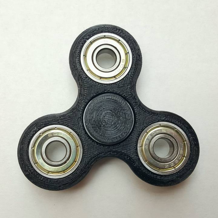3D Printable Rounded Fidget Spinner w/ 608 Bearings! by 3D Central