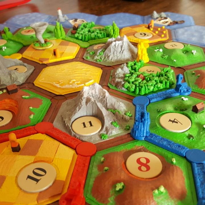 3D Printable Settler of catan collection (magnetic) by Moe Zarrella