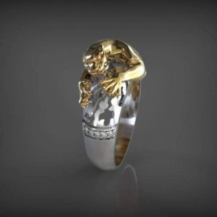 3D Printable Ring Panthera 2 Parts by Poignie Frédéric
