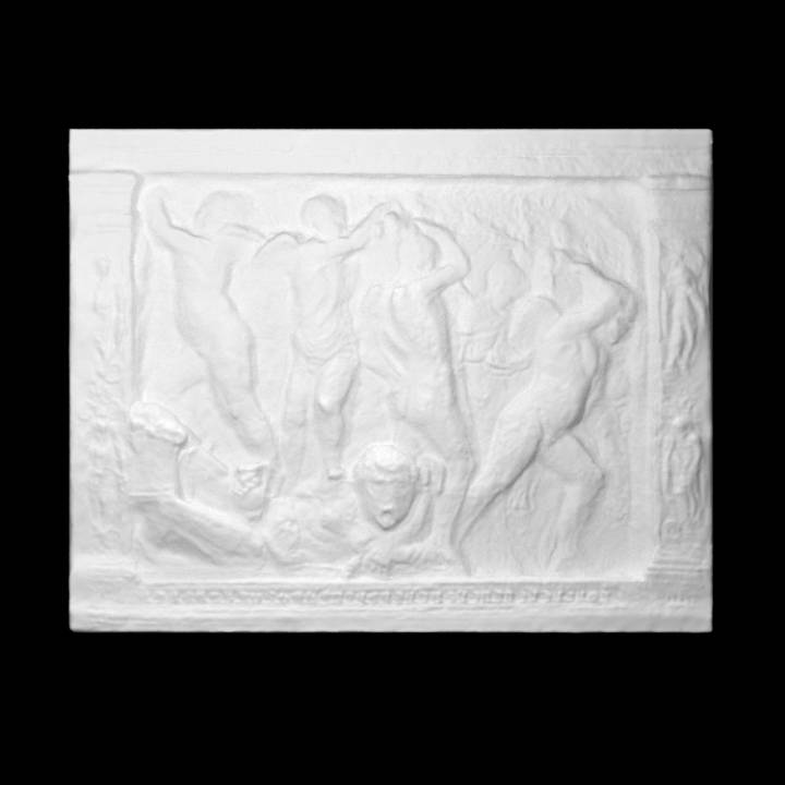 3D Printable Relief: Base of Judith and Holofernes by Scan The World