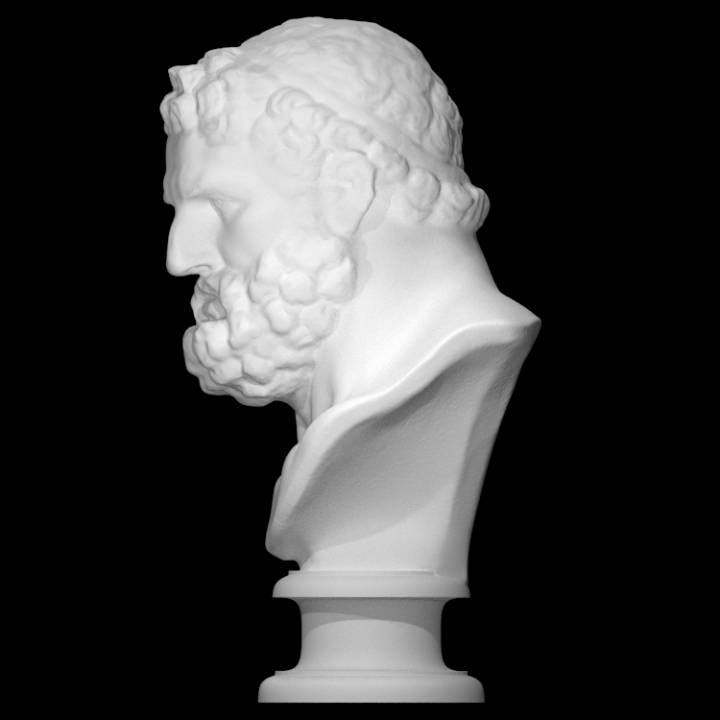 3D Printable Head of Hercules by Scan The World