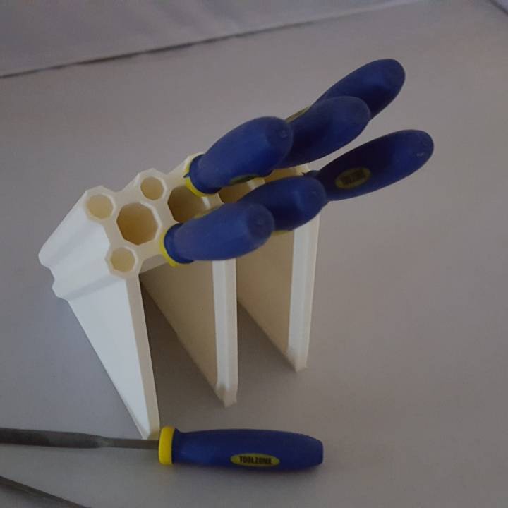 3D Printable Needle File Holder by Jim Field