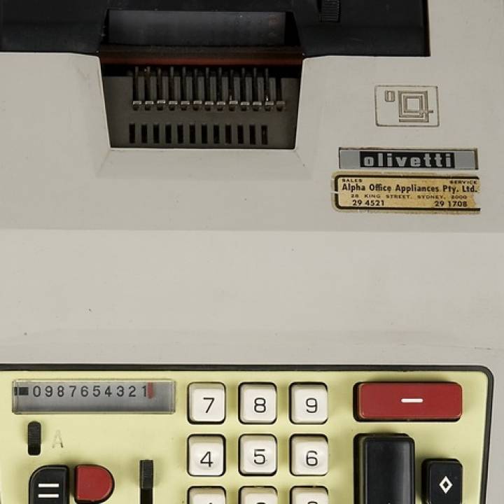 3D Printable Olivetti Calculator by Scan The World