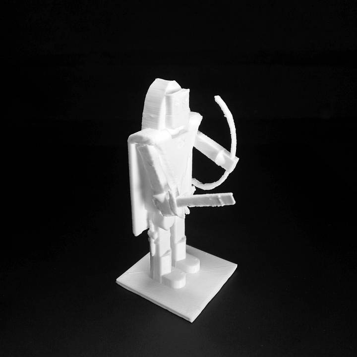 3D Printable blockhead ranger/fighter by Andrew Newberg