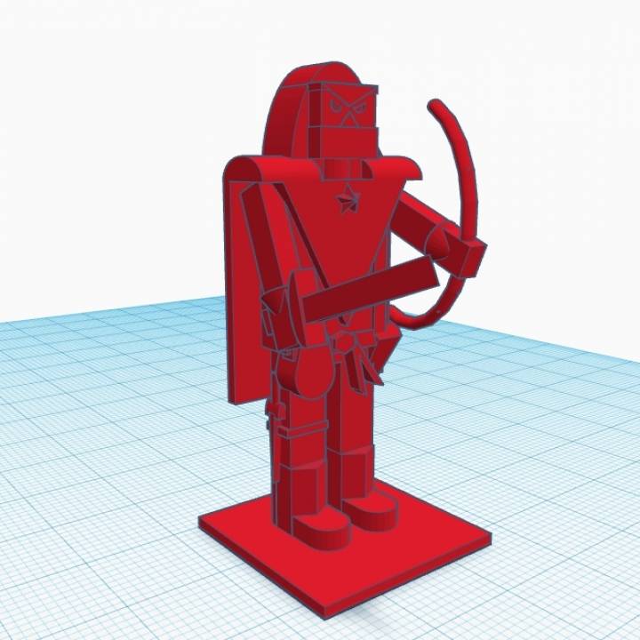 3D Printable blockhead ranger/fighter by Andrew Newberg