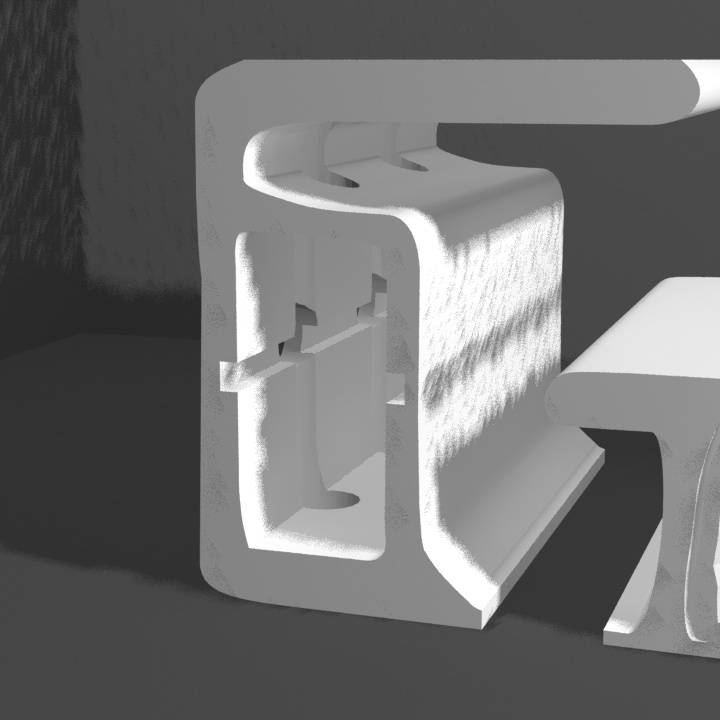 3D Printable Desk and Chair with storage. by Chris Rendall