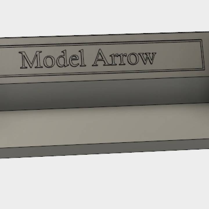 3D Printable Arrow with stand by Sander de Jong
